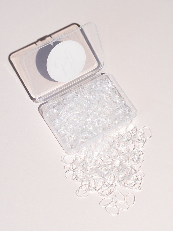 Mini Hair Elastics - Clear